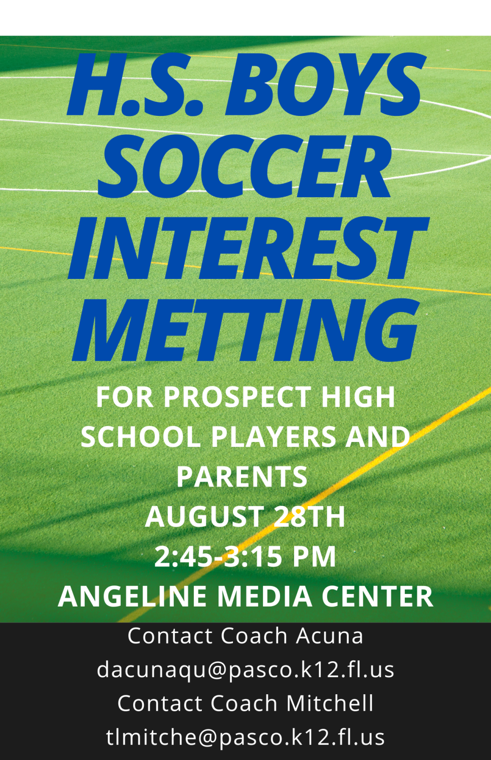 HS Boys Soccer | Angeline Academy of Innovation